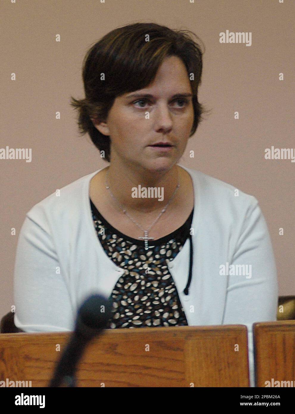 Mary Winkler listens to questioning by defense attorney Steve Farese Sr ...