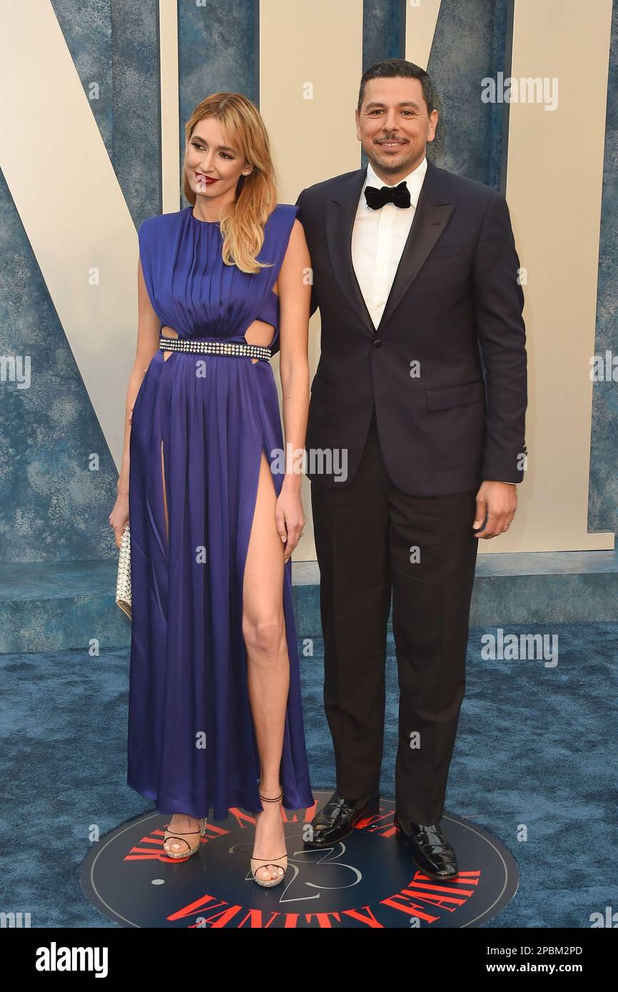 Los Angeles, CA. 12th Mar, 2023. Kenza Fourati, Ayman Mohyeldin at the ...