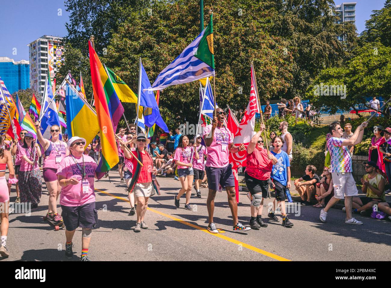 Vancouver, Canada - July 31,2022: People are walking on Pacific Street ...