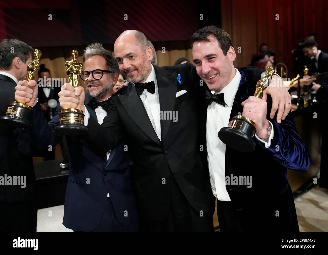 Christian M. Goldbeck, from left, winner of the award for best ...