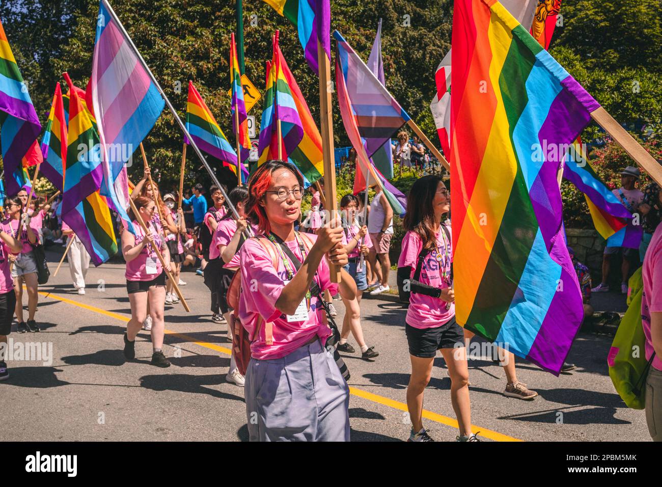 Vancouver, Canada - July 31,2022: People are walking on Pacific Street ...