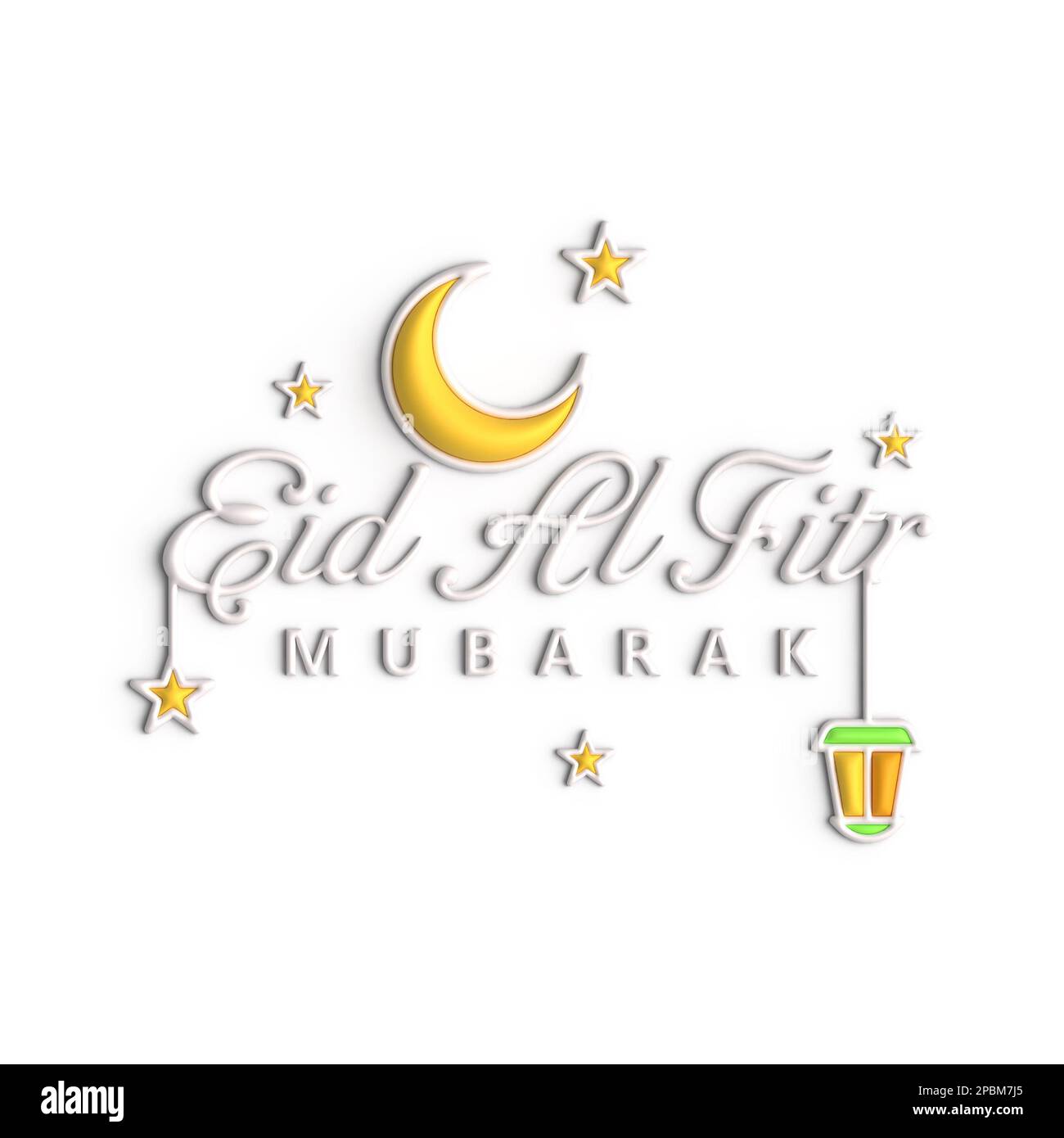 Arabic eid mubarak calligraphy Cut Out Stock Images & Pictures - Alamy