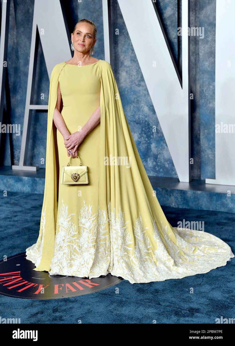 Sharon Stone arrives at the Vanity Fair Oscar Party on Sunday, March 12 ...