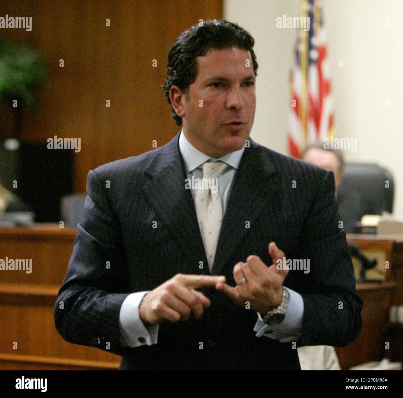 Defense attorney Joseph Tacopina gives his closing arguments in the ...