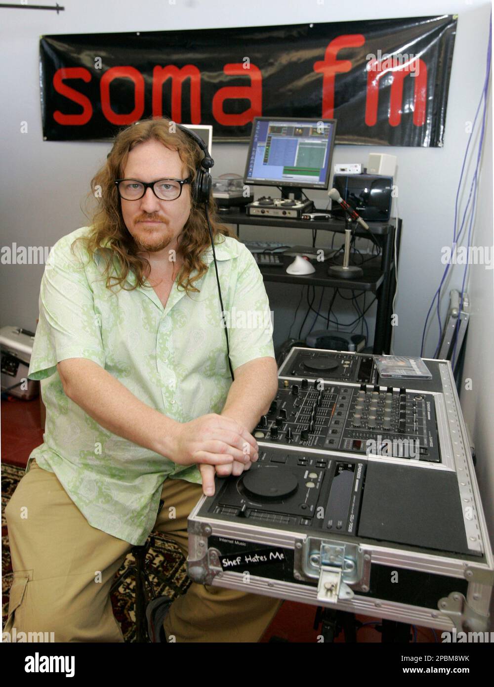 Rusty Hodge, general manager and founder of SomaFM, poses for a ...