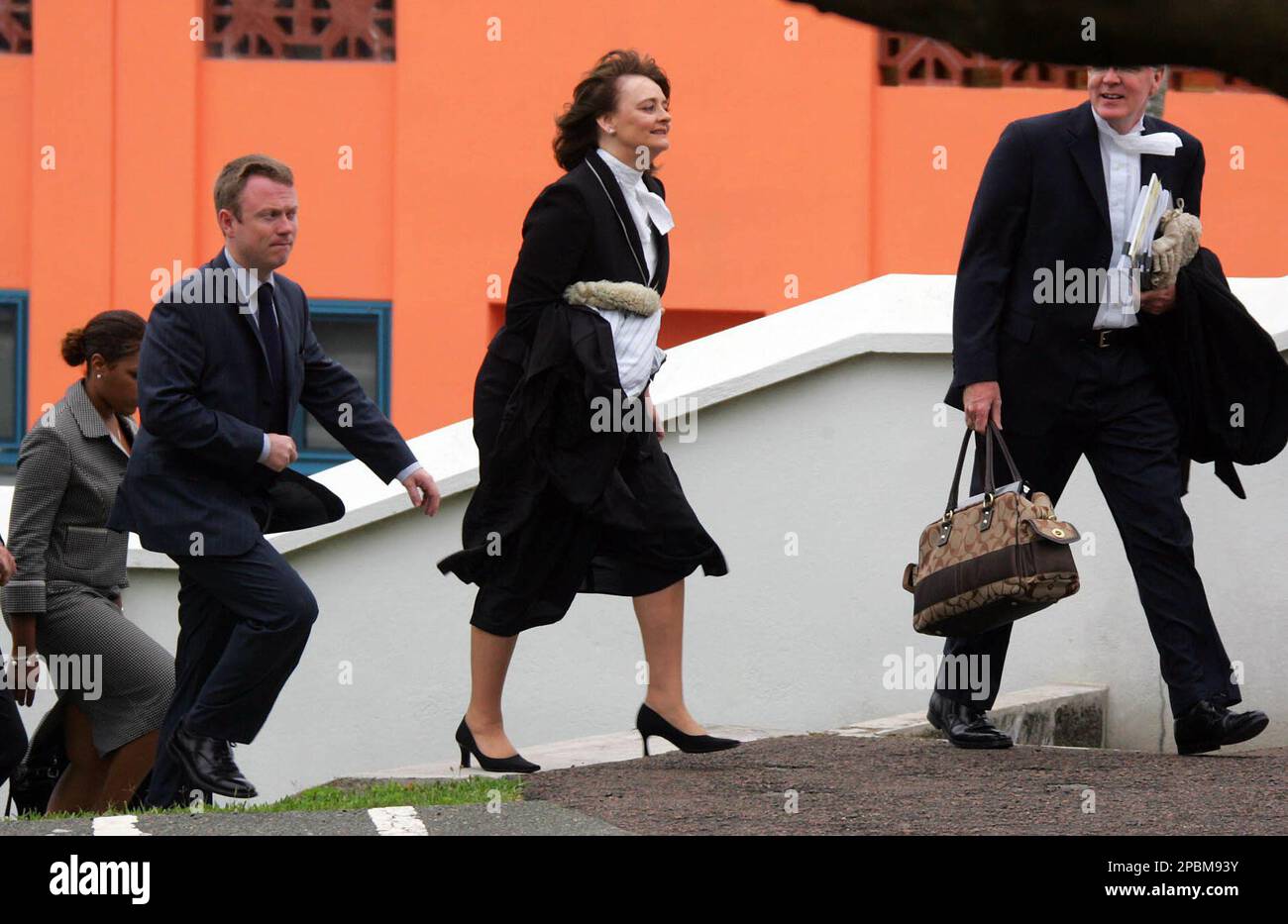 Lawyer Cherie Booth, the wife of British Prime Minister Tony Blair ...