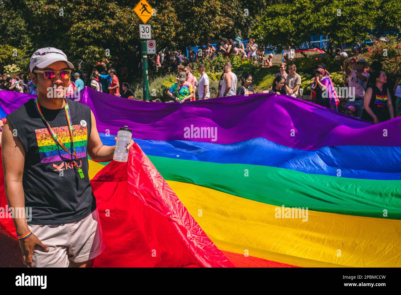 Vancouver, Canada - July 31,2022: People are walking on Pacific Street ...