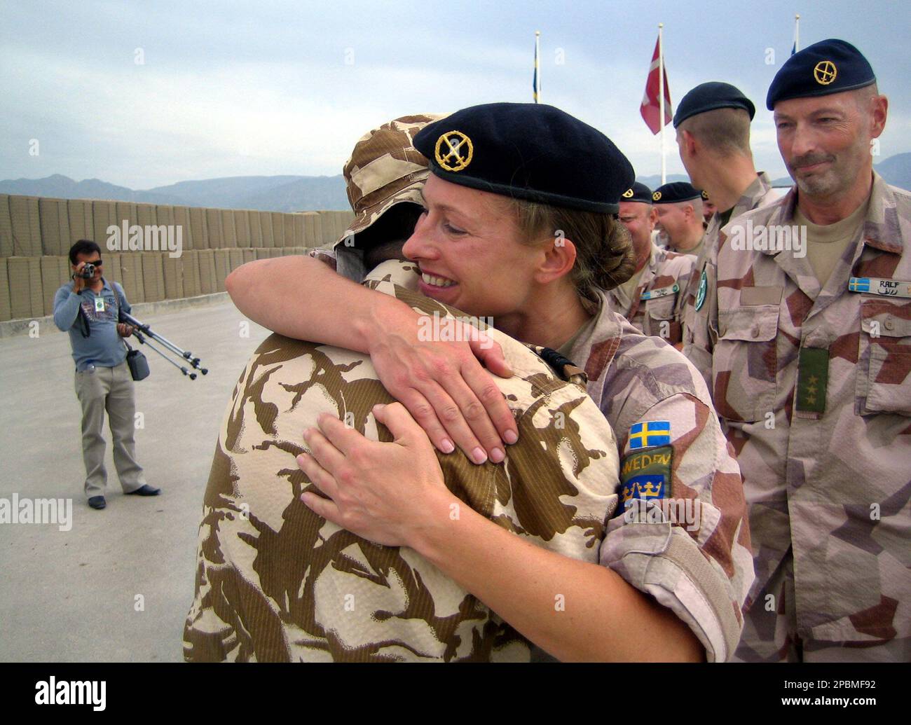 A Swedish soldier, part of the International Security Assistance Force ...