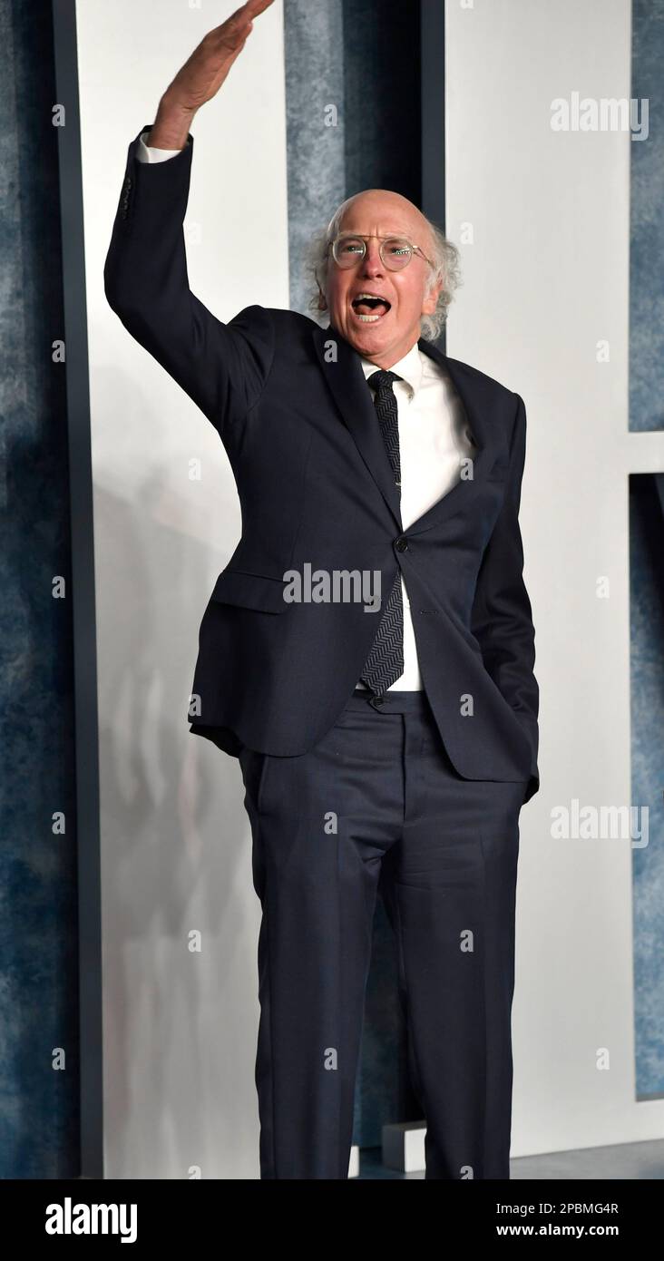Larry David arrives at the Vanity Fair Oscar Party on Sunday, March 12 ...