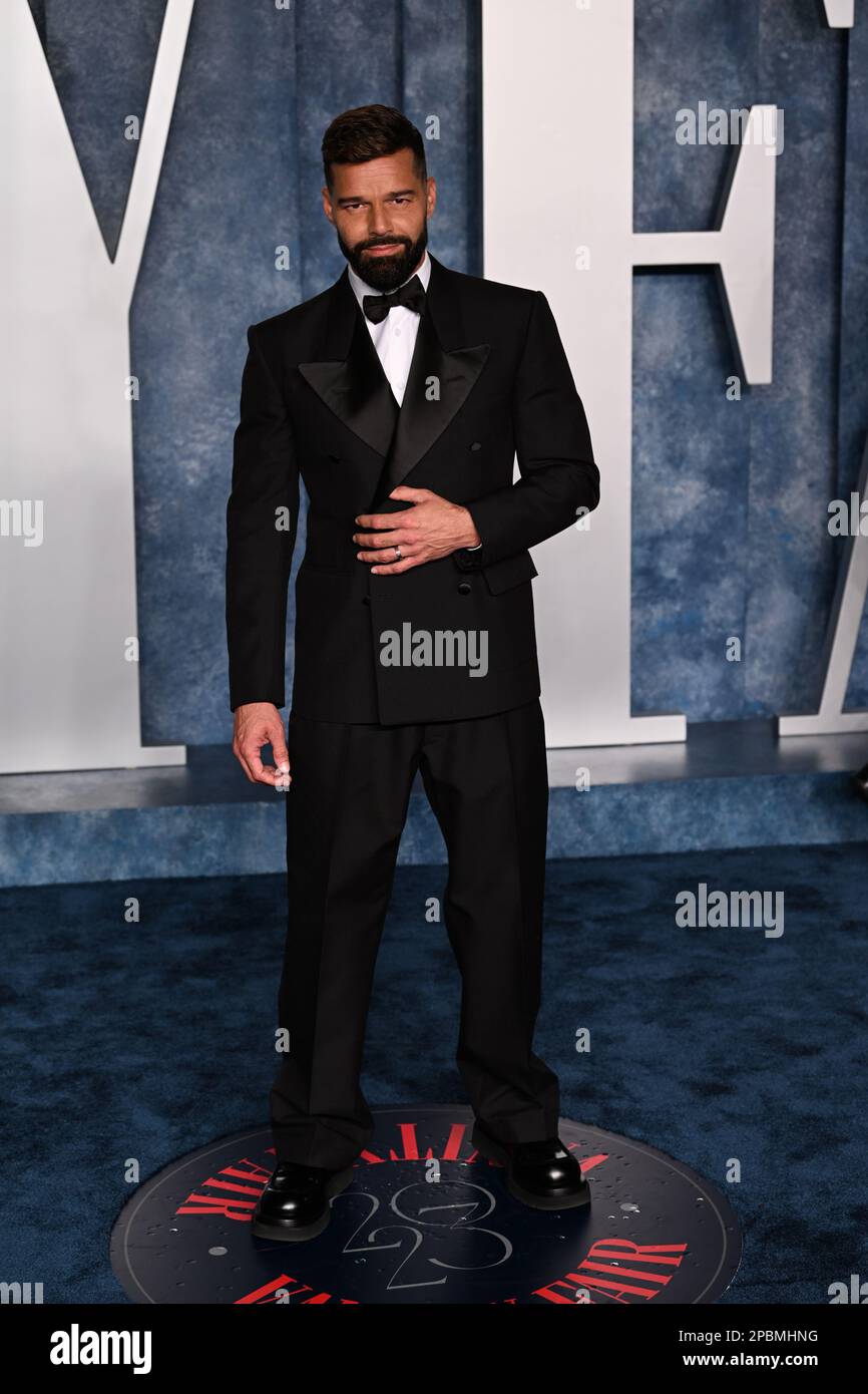 Ricky Martin attending the Vanity Fair Oscar Party held at the Wallis ...