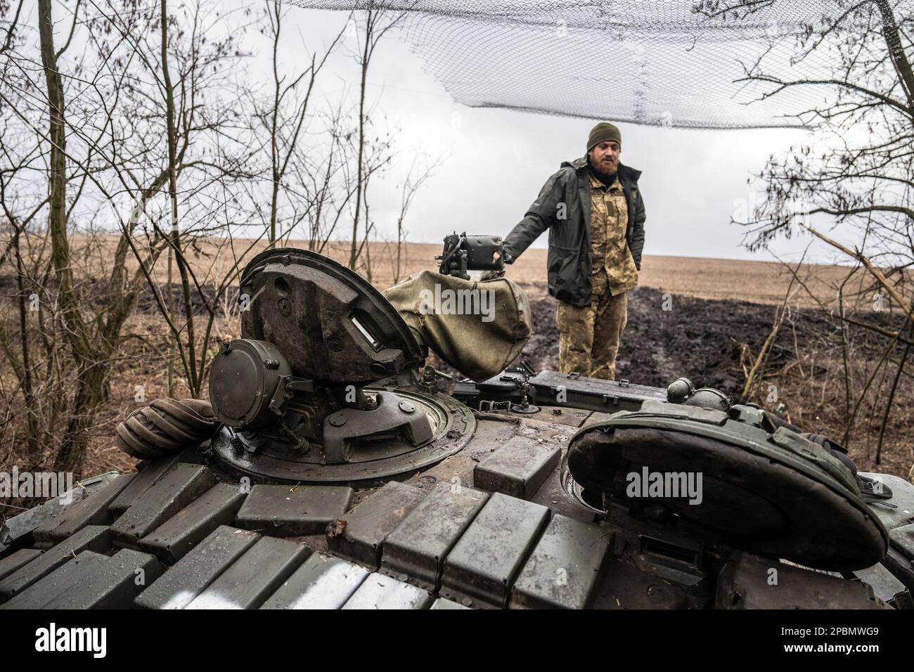 Ukraine. 07th Mar, 2023. A tank team from the 10th Separate Mountain ...