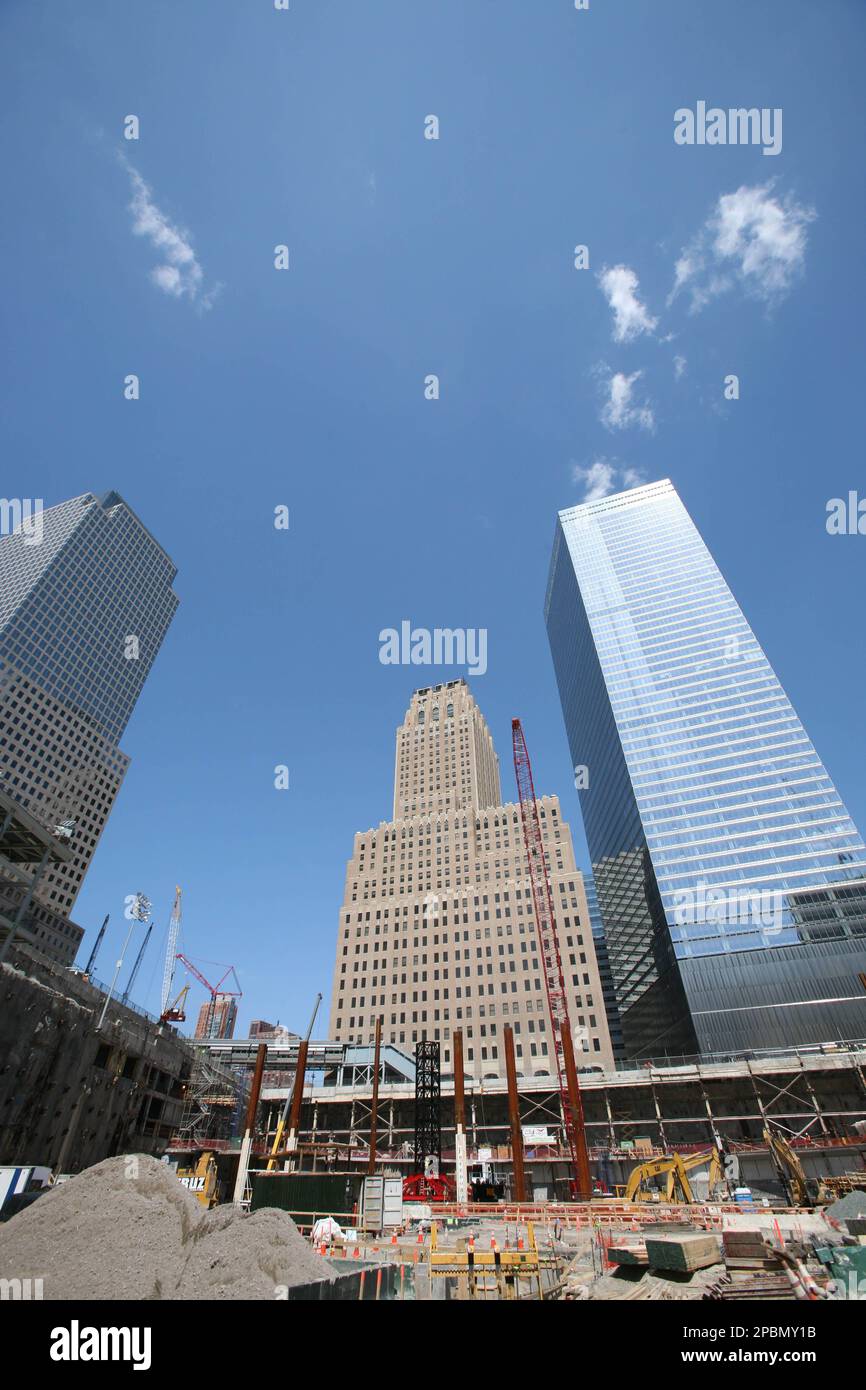 Construction on the Freedom Tower continues at the World Trade Center ...