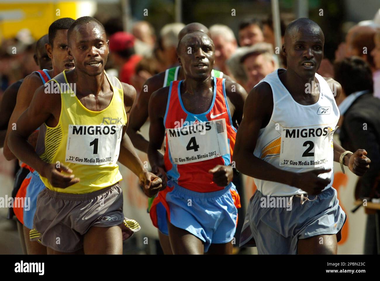 Keynan athletes, Micah Kogo, Evans Cheruiyot and Edwin Soi, from left ...