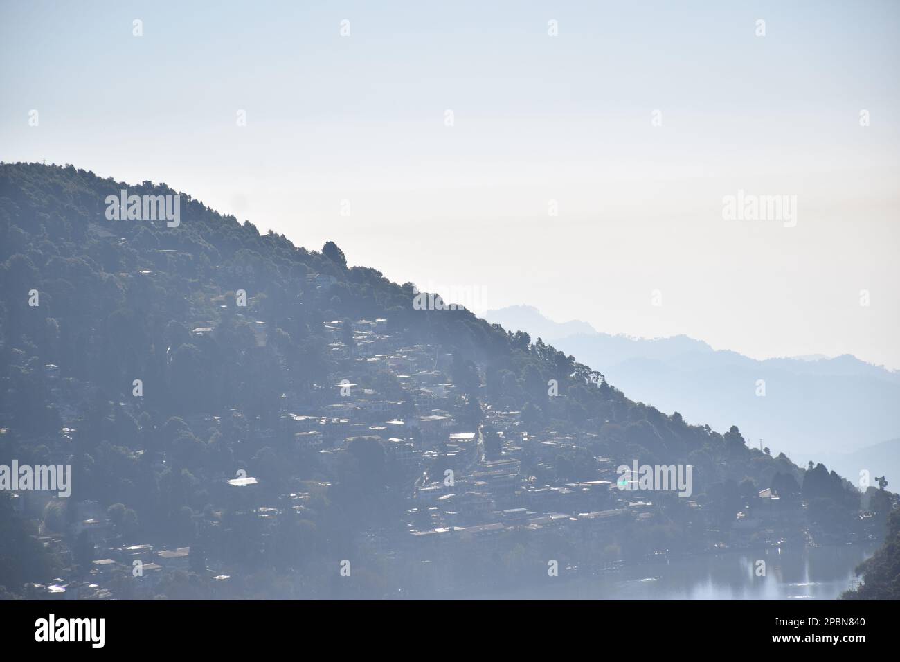 View of naini lake from naina peak ( nainital Stock Photo - Alamy