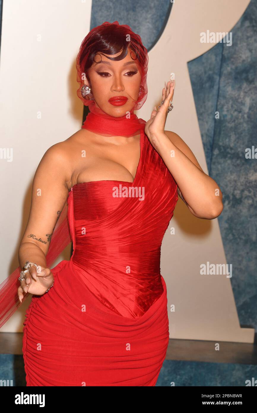 Cardi b 2023 vanity fair oscar party hi-res stock photography and ...