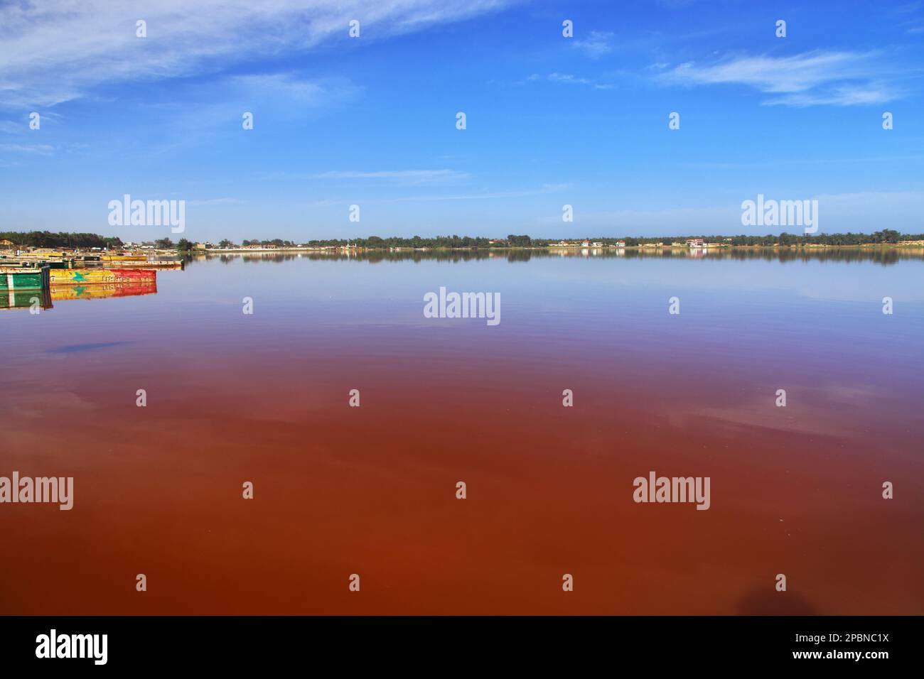 Lake Retba, Lac rose close Dakar, Senegal, West Africa Stock Photo - Alamy