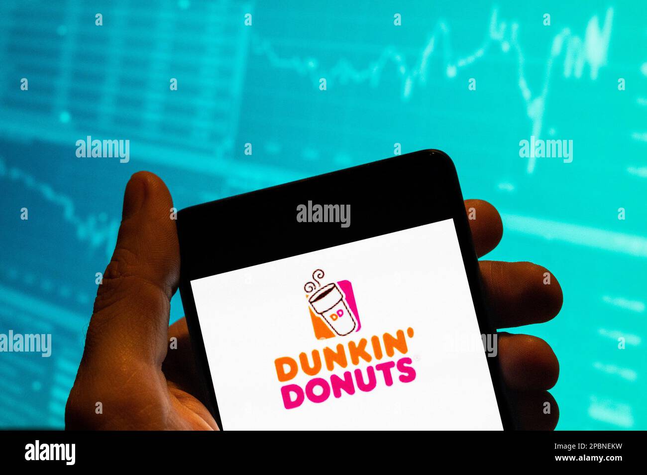 Dunkin donuts logo hi-res stock photography and images - Alamy