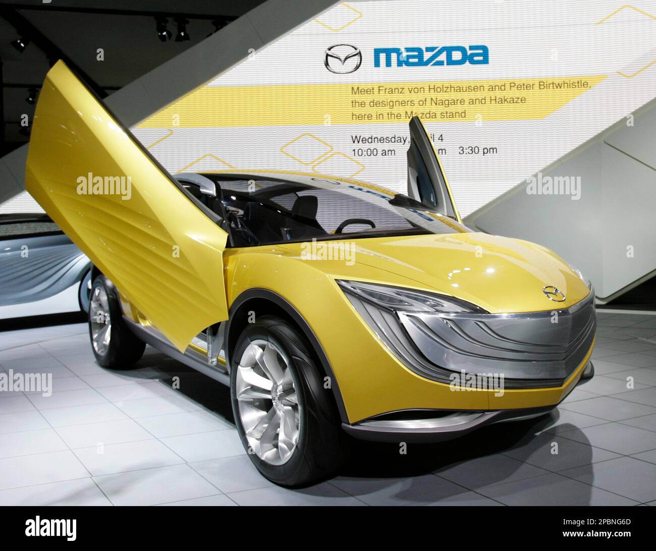 The Mazda Hakaze concept car is displayed at the New York International ...