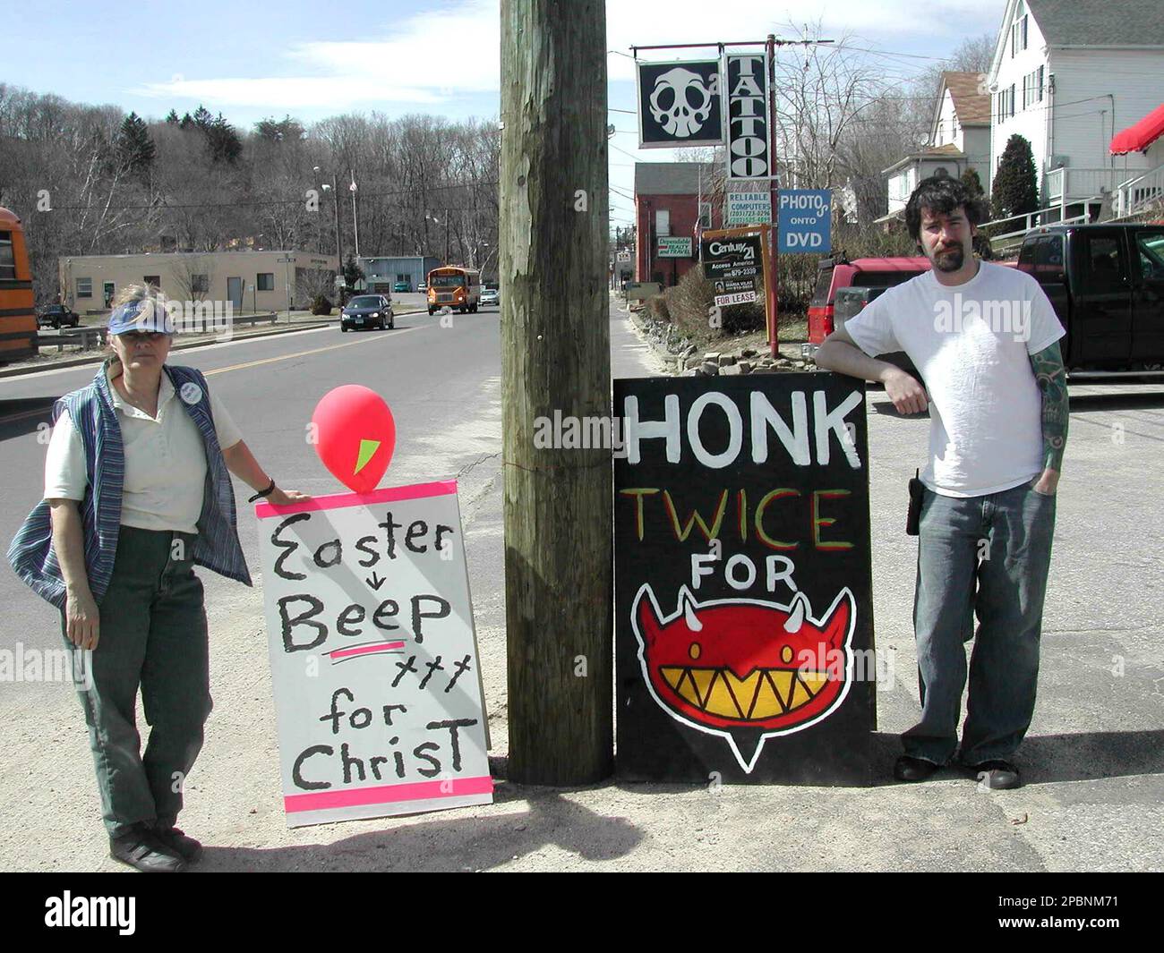 Claudette Soden, left, and Phil Young, right, whose businesses are in ...