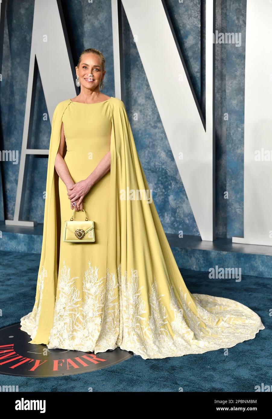 Sharon Stone arrives at the Vanity Fair Oscar Party on Sunday, March 12 ...