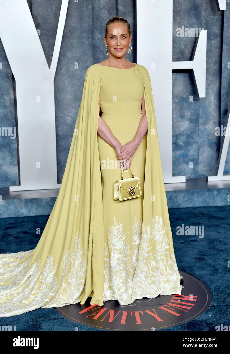 Sharon Stone arrives at the Vanity Fair Oscar Party on Sunday, March 12 ...