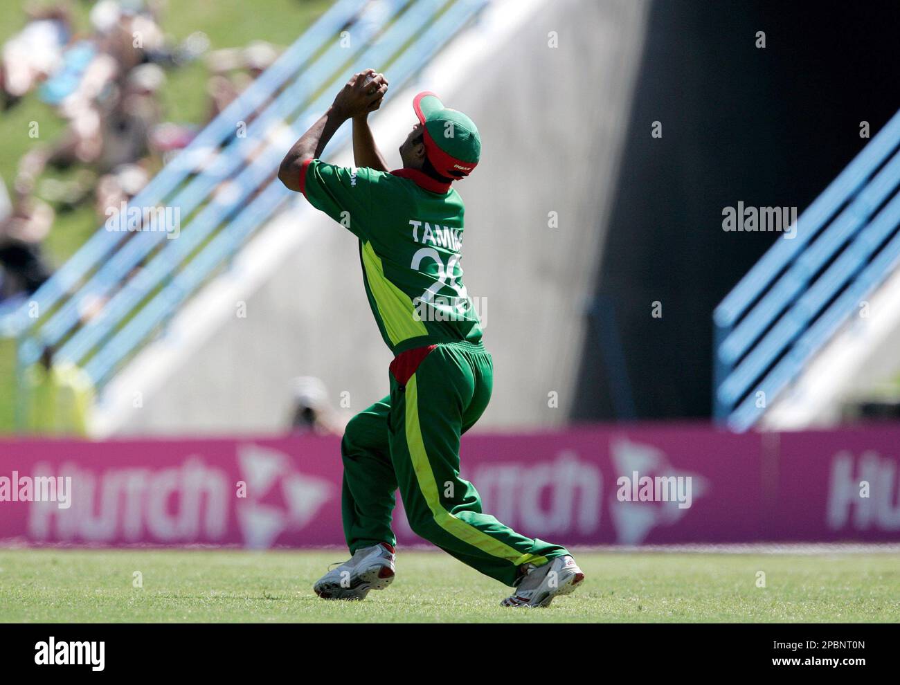 Bangladesh's Tamim Iqbal catches New Zealand's batsman Peter Fulton at ...