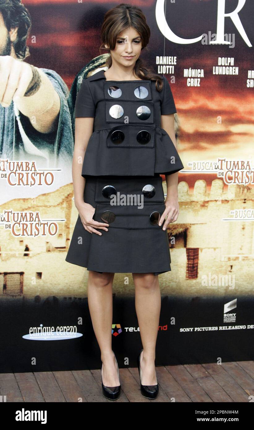 Spanish actress Monica Cruz poses during a photo call to present the ...