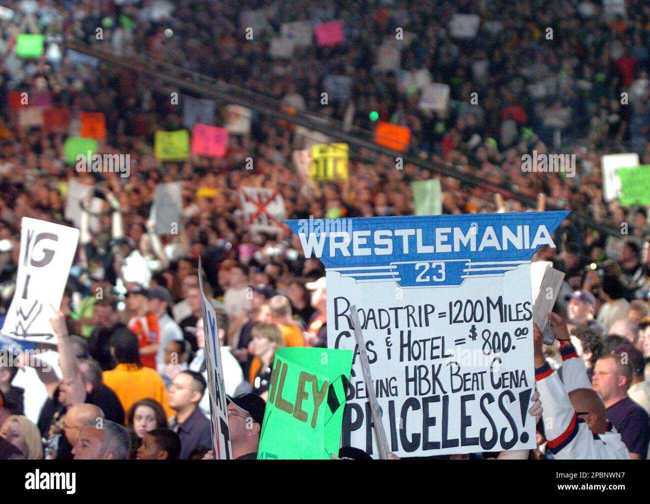 Fans enjoy the festivities at World Wrestling Entertainment's ...