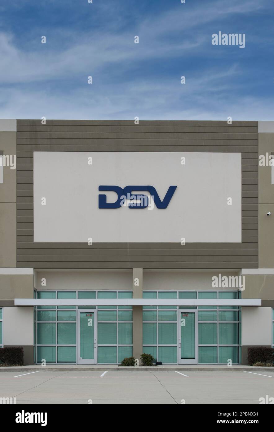 Houston, Texas USA 02-18-2023: DSV office building storefront exterior ...