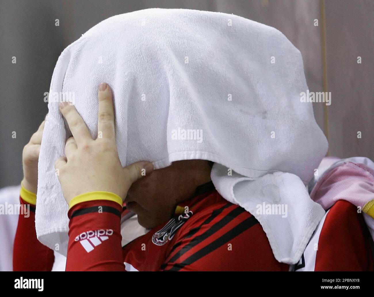 German cyclist Miriam Welte reacts after dropping out of the Women's ...