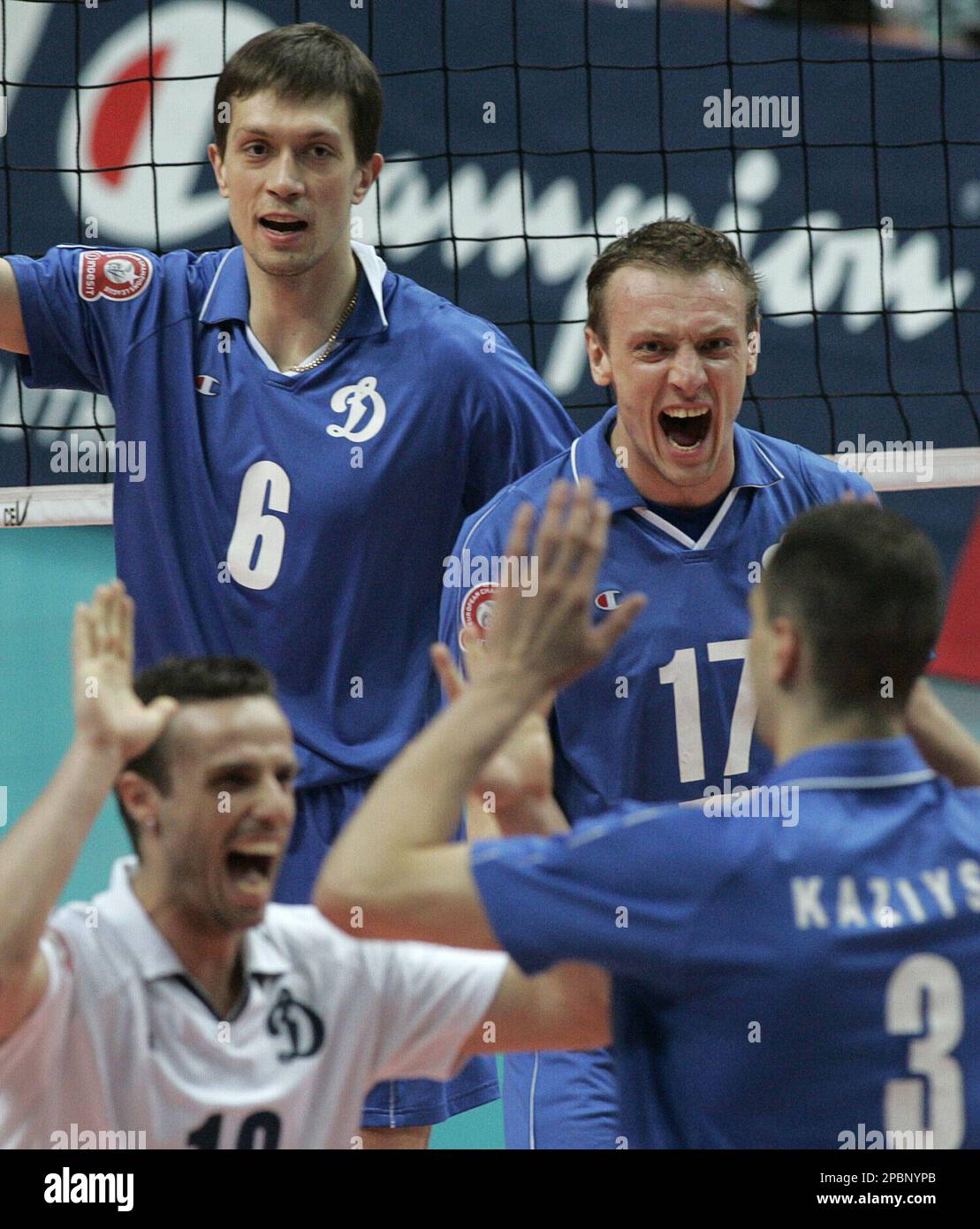 Russian team Dynamo Moscow's, clockwise, Alexey Kuleshov, Sergey ...