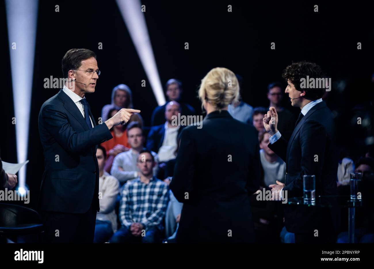 HILVERSUM - Jesse Klaver (Groenlinks), Attje Kuiken (PvdA), Edith ...