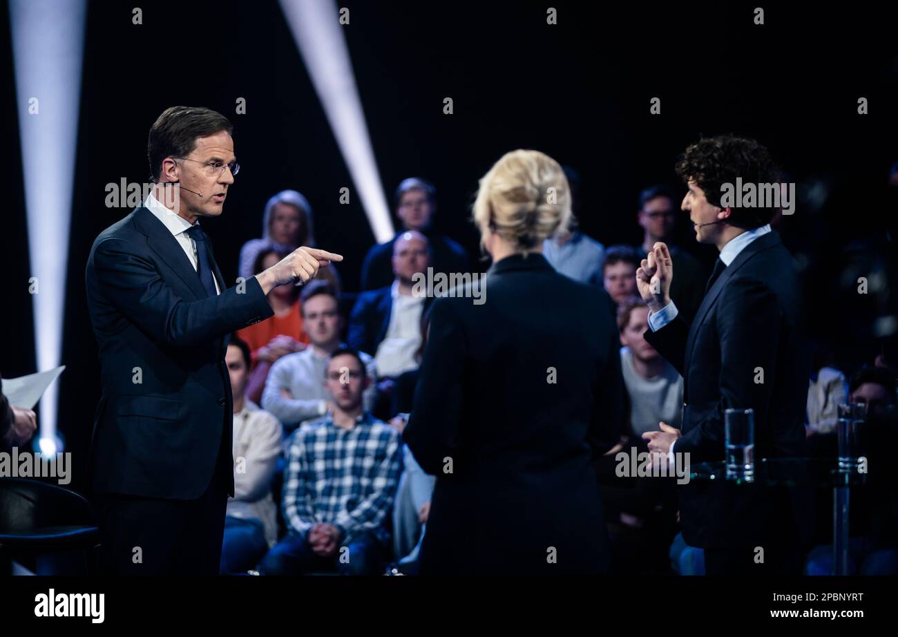 HILVERSUM - Jesse Klaver (Groenlinks), Attje Kuiken (PvdA), Edith ...