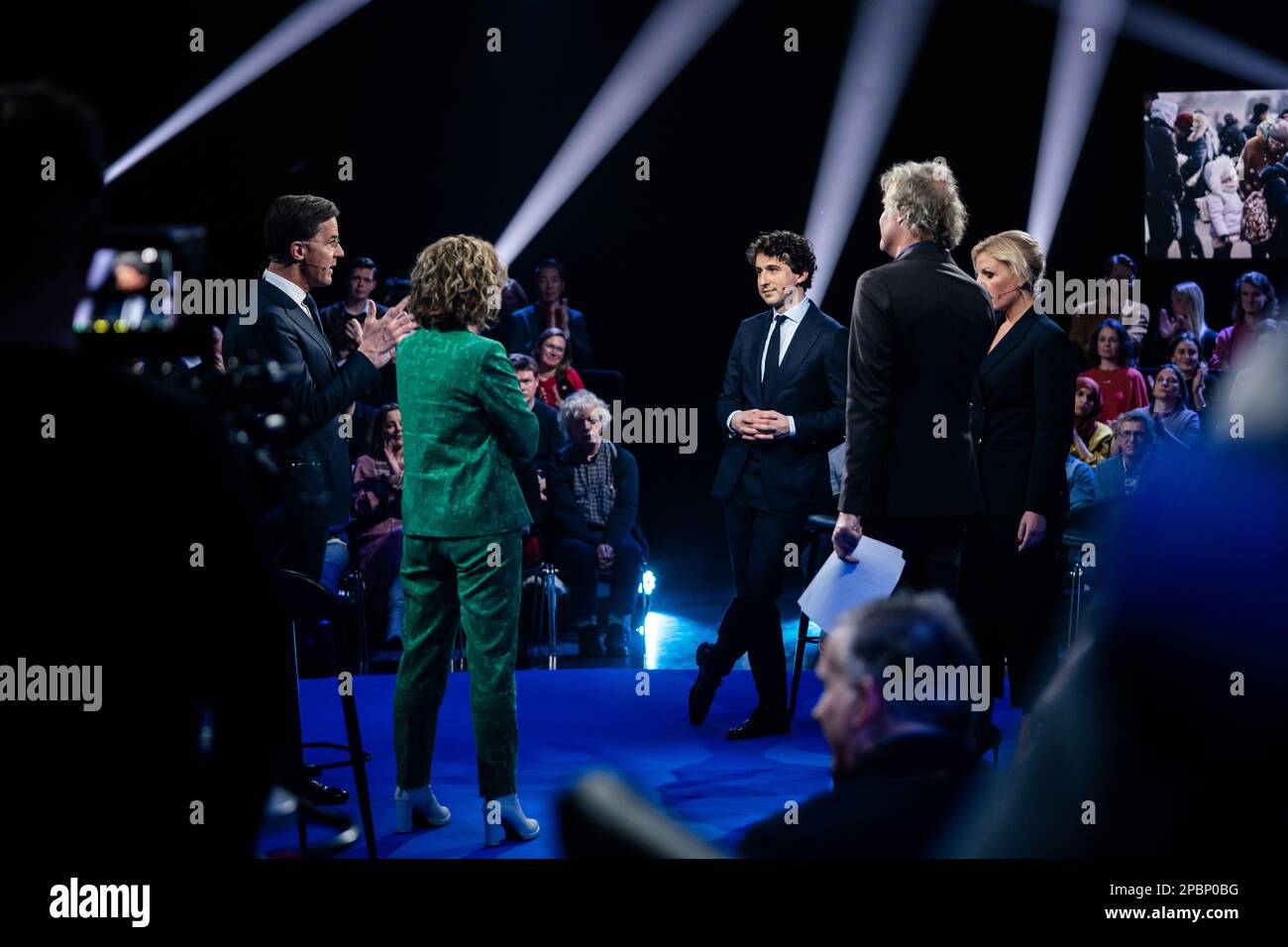 HILVERSUM - Jesse Klaver (Groenlinks), Attje Kuiken (PvdA), Edith ...