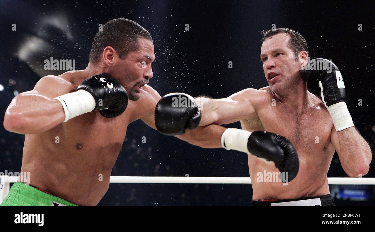 German light heavyweight boxer Henry Maske, right, beats U.S. boxer ...