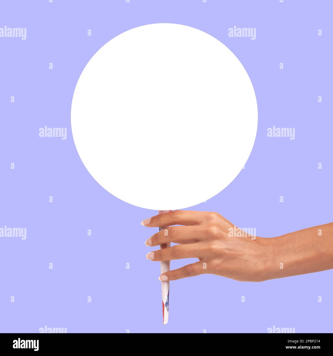 Hands, billboard and circle mockup for advertising, branding or ...