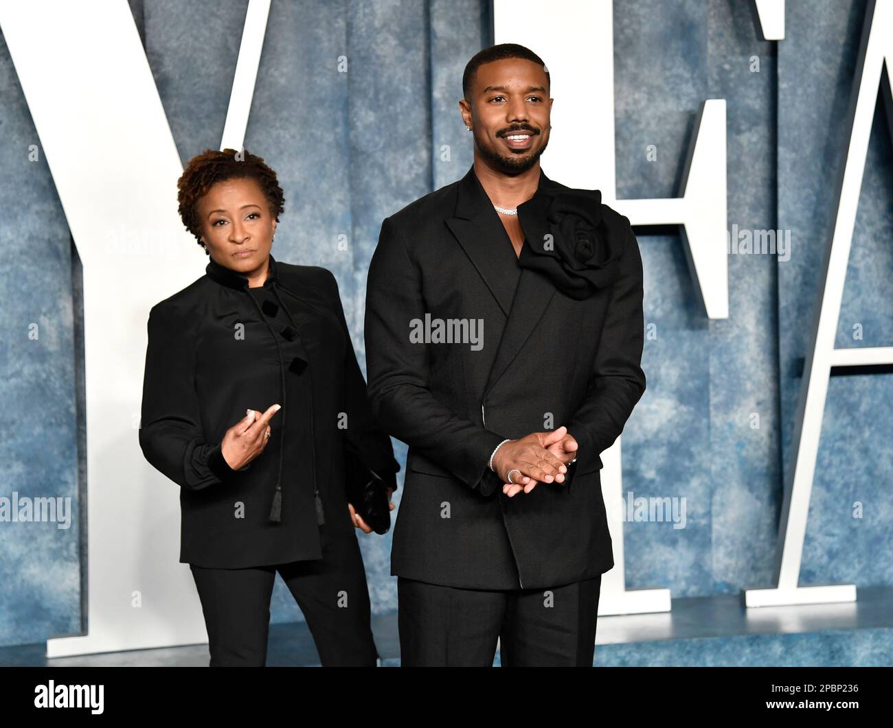 Wanda Sykes, left, and Michael B. Jordan arrive at the Vanity Fair ...
