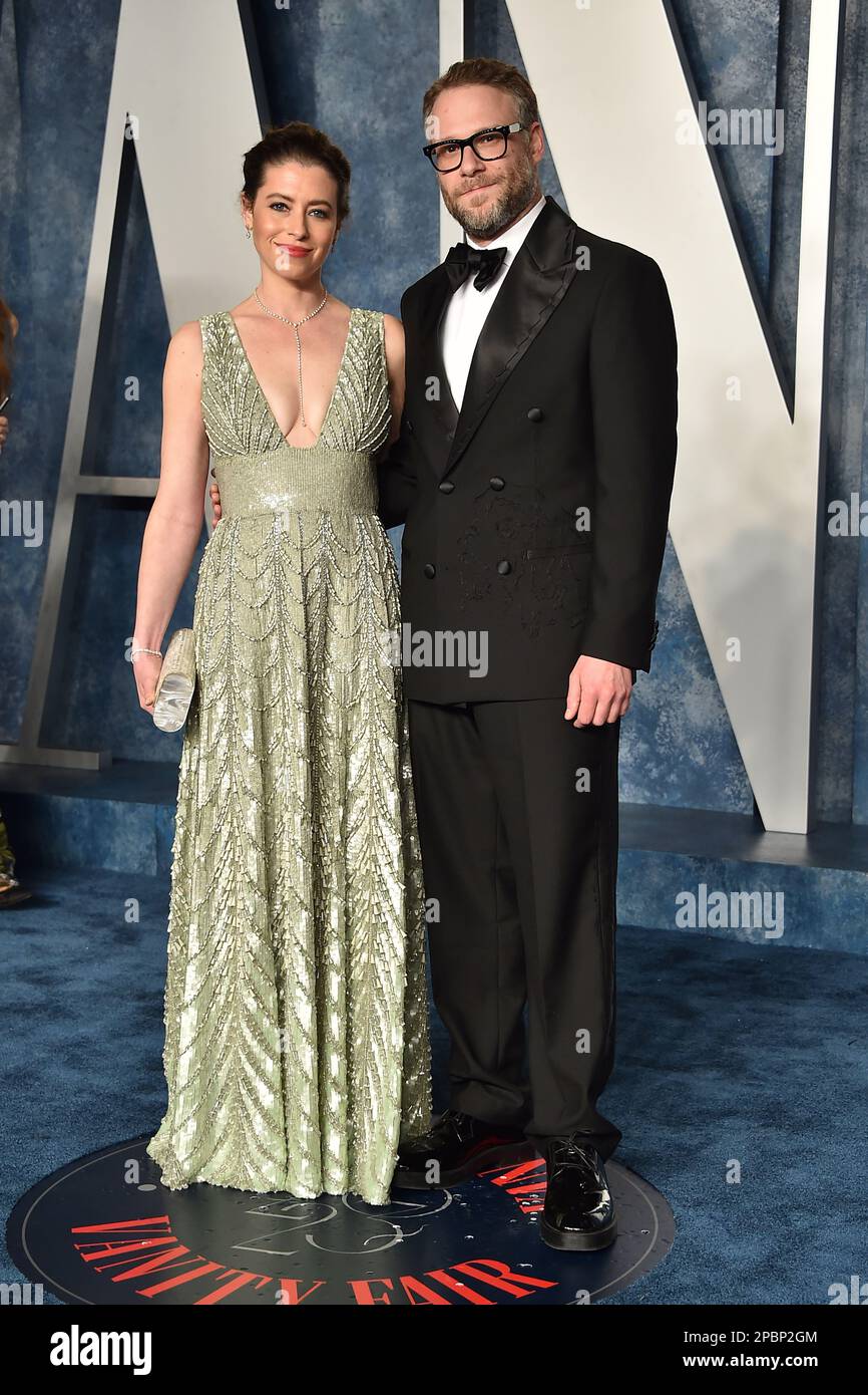 Beverly Hills, USA. 12th Mar, 2023. Seth Rogan and Lauren Miller ...