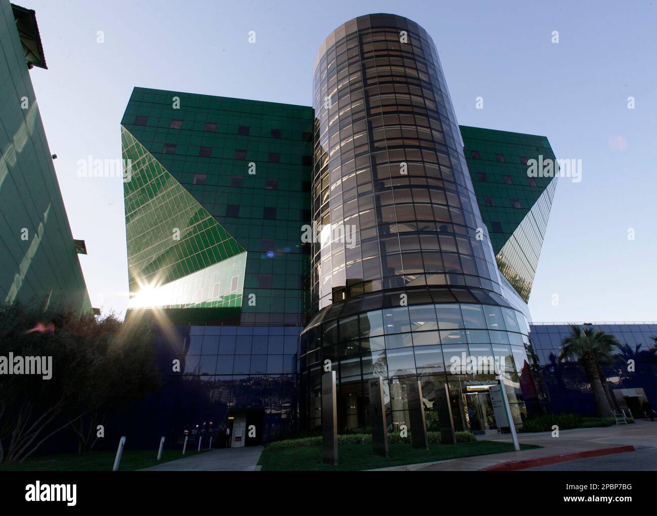 The Pacific Design Center in West Hollywood, Calif., is shown Thursday ...