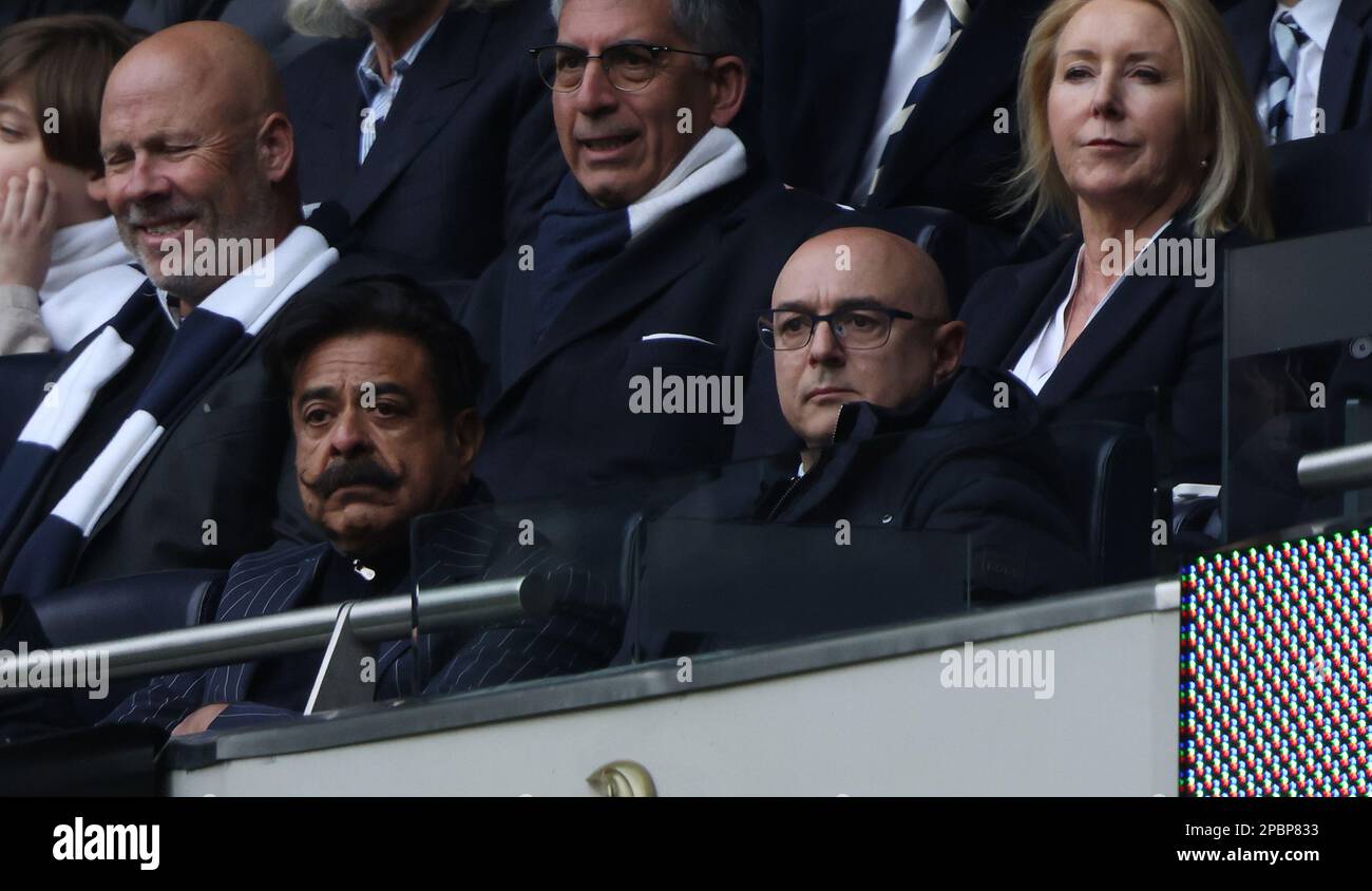 London, UK. 11th Mar, 2023. Spurs Chairman Daniel Levy alongside Fulham ...