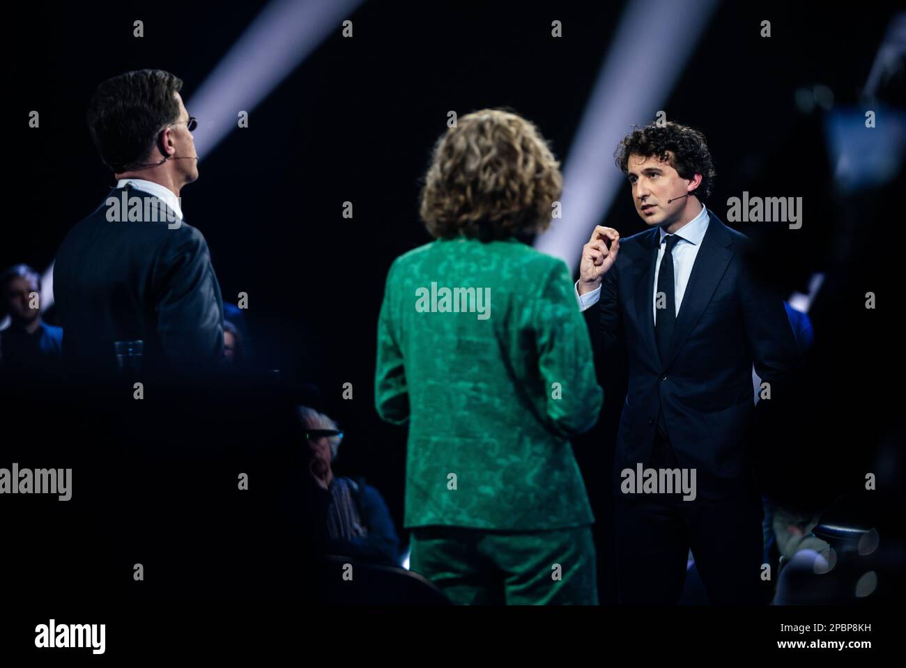 HILVERSUM - Jesse Klaver (Groenlinks), Attje Kuiken (PvdA), Edith ...