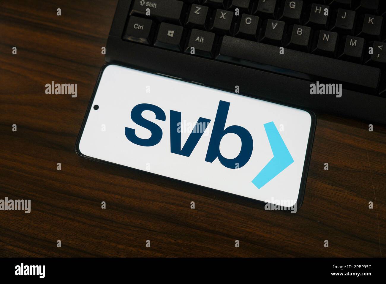 China. 13th Mar, 2023. In this photo illustration, a Silicon Valley ...