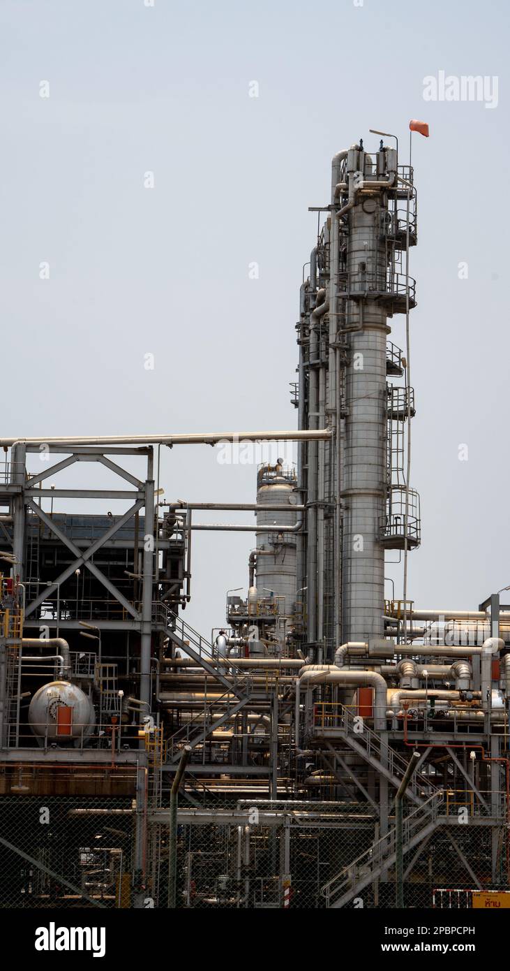 Oil Refinery Gas Chemical Equipment Prodiction import export Concept ...