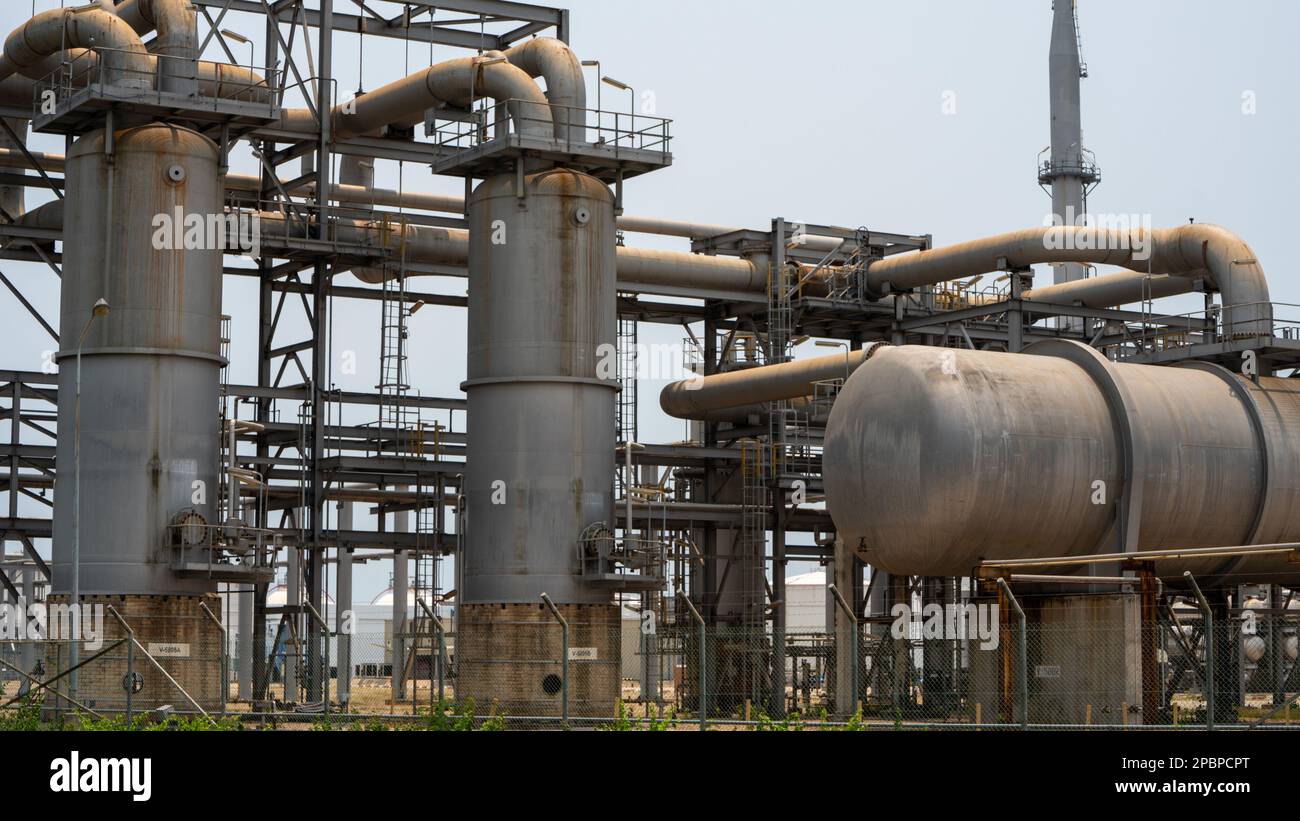 Oil Refinery Gas Chemical Equipment Prodiction import export Concept ...