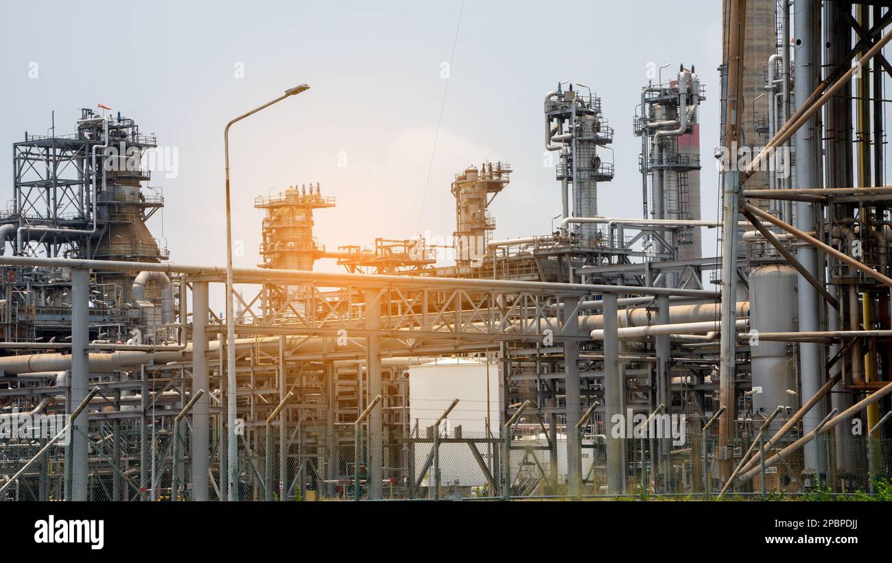 Oil Refinery Gas Chemical Equipment Prodiction import export Concept ...