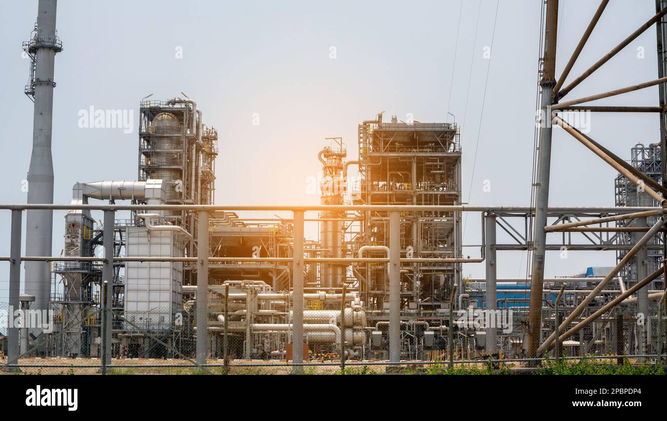 Oil Refinery Gas Chemical Equipment Prodiction import export Concept ...