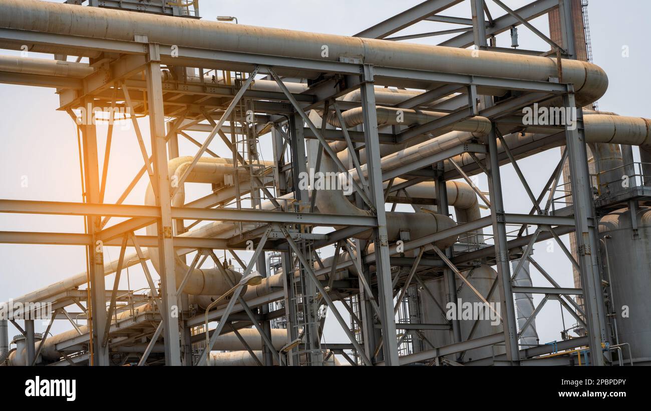 Oil Refinery Gas Chemical Equipment Prodiction import export Concept ...