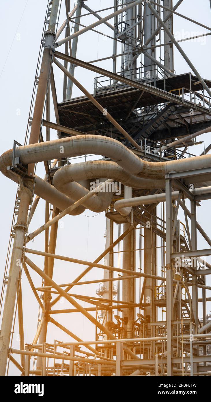 Oil Refinery Gas Chemical Equipment Prodiction import export Concept ...