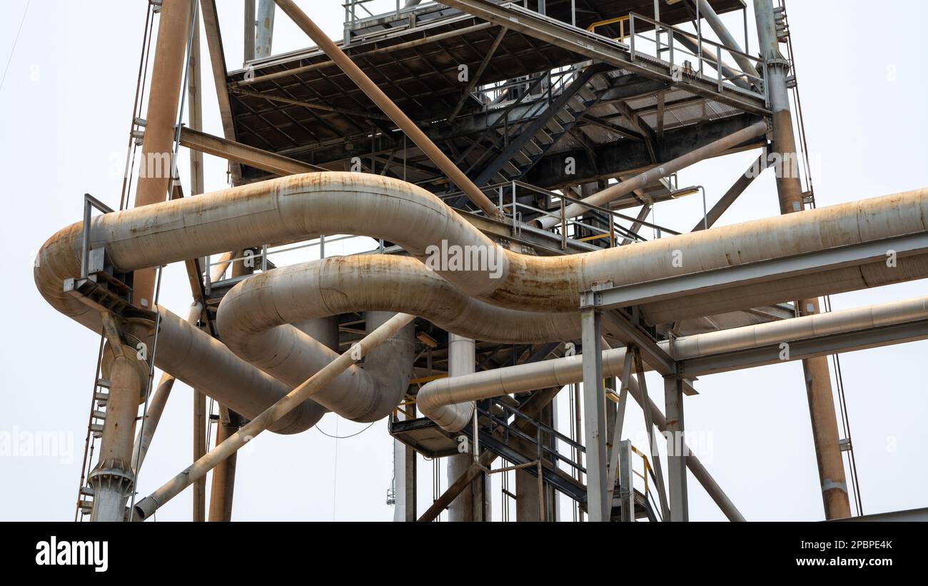Oil Refinery Gas Chemical Equipment Prodiction import export Concept ...