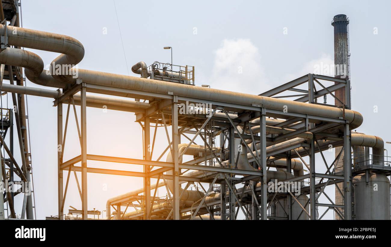 Oil Refinery Gas Chemical Equipment Prodiction import export Concept ...